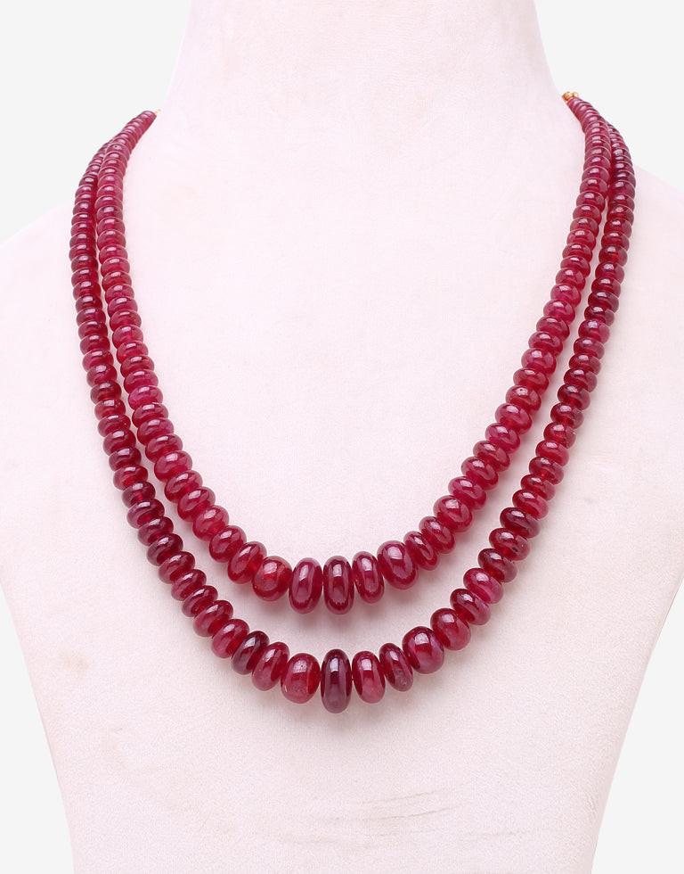 Natural Color Uncut Ruby Beads Necklace – Mangatrai Gems & Jewels Pvt Ltd